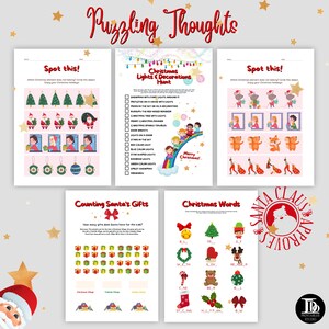 Santa's Activity Bundle | Printable Christmas Activity Bundle for Kids ...