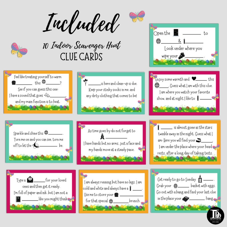 Ultimate Easter Scavenger Hunt Bundle Kids Easter Scavenger - Etsy Canada