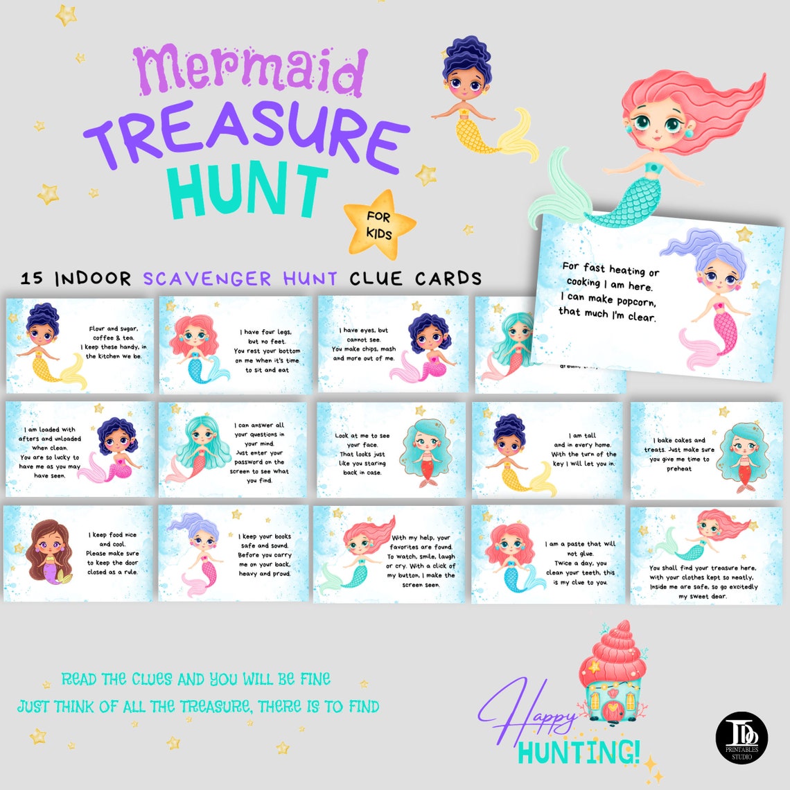 Mermaid Treasure Hunt for Kids | Girl Mermaid Sleepover With Friends ...