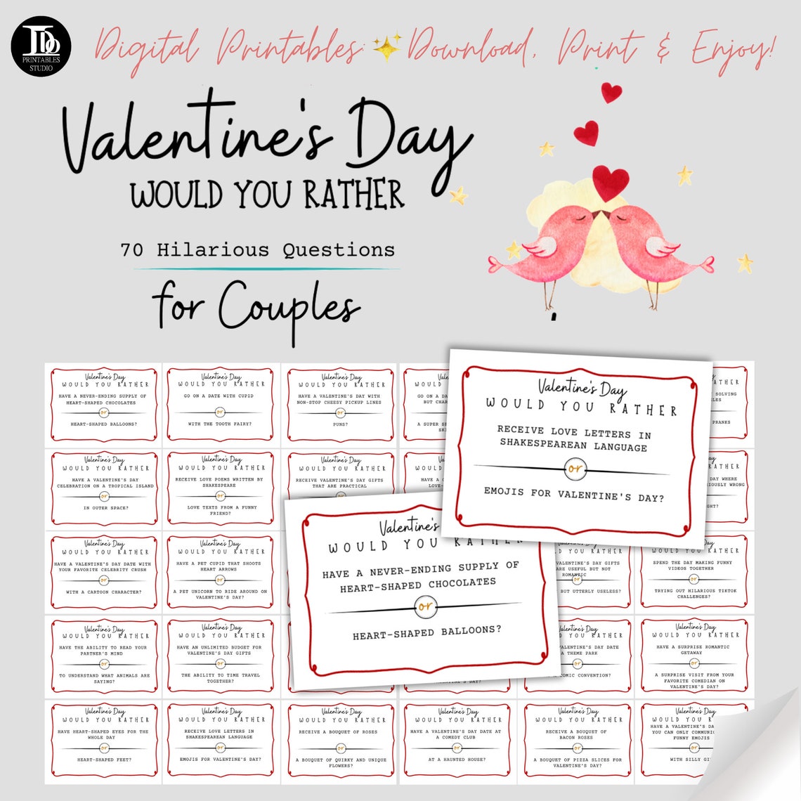 Valentine's Day Would You Rather Hilarious Questions for Couples ...