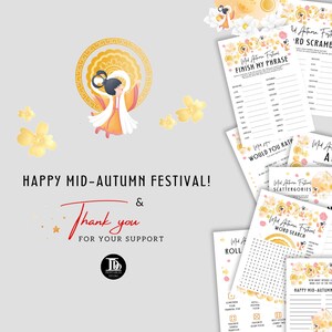 Mid Autumn Festival Games Bundle | Moon Festival Activity Sheets ...