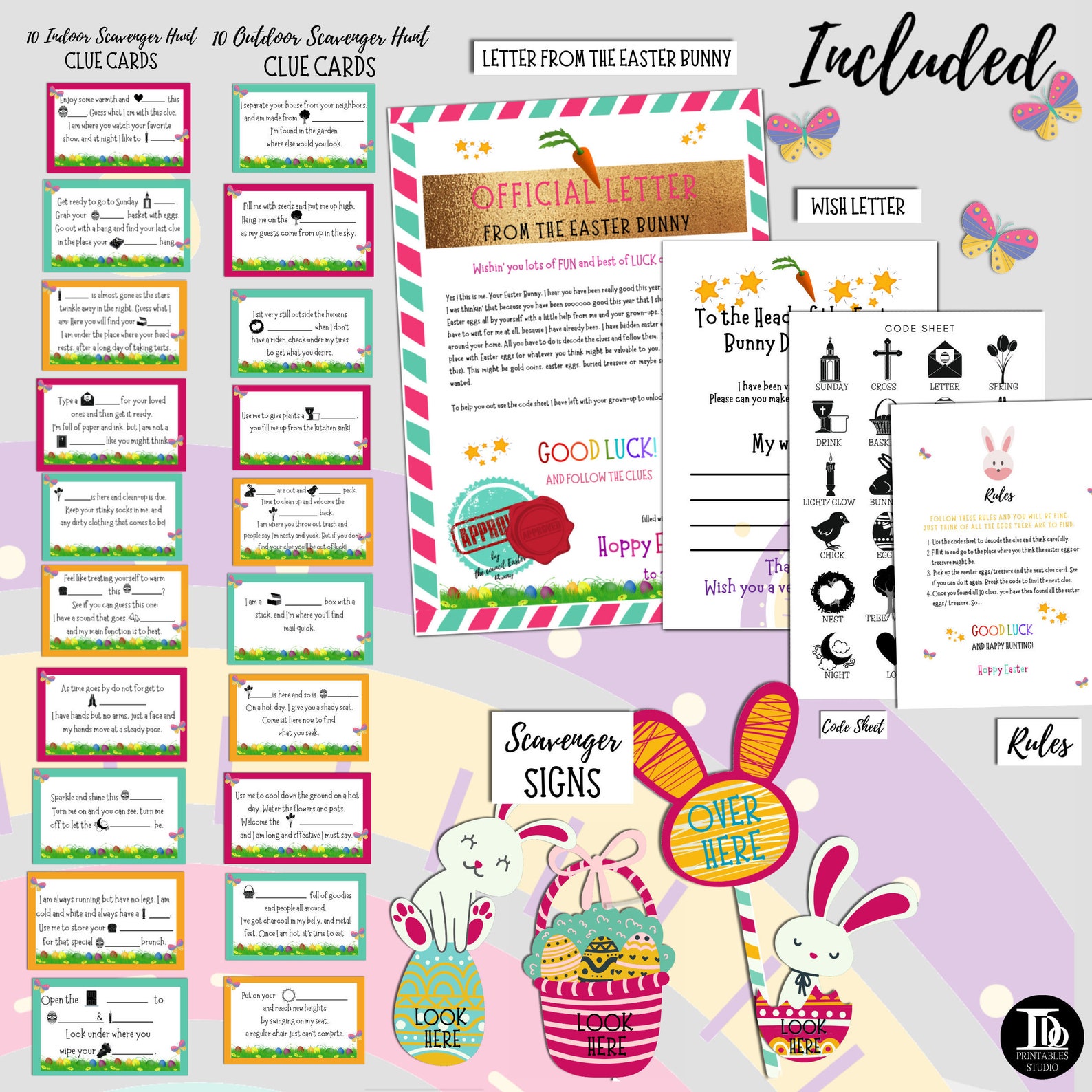 Ultimate Easter Scavenger Hunt Bundle, Kids Easter Scavenger Hunt ...