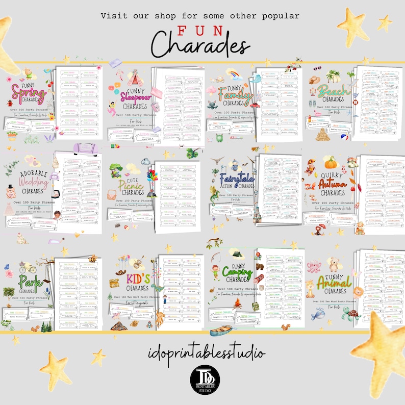 Fruit Charades Game for Children Kid's Party Games Fruit Party Class ...