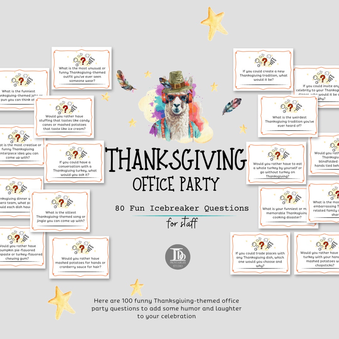 Thanksgiving Office Party Conversation Starters | Thanksgiving Office ...