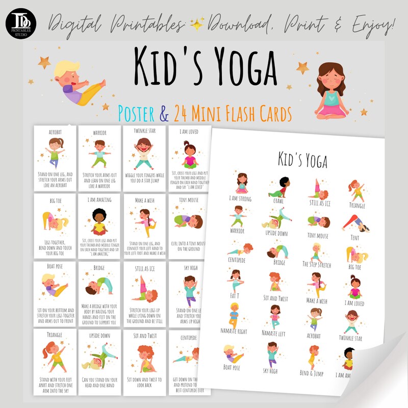 Yoga Card Games - Etsy