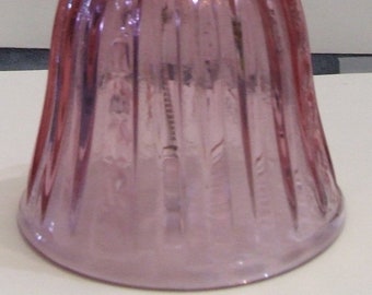Home Décor Vintage Mauve Pink Glass Bell Bells Home & Living etna.com.pe