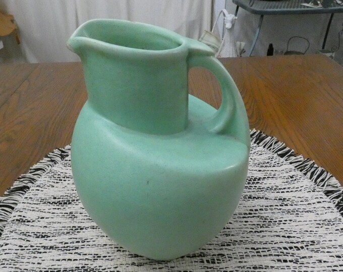 Vintage Arts and Crafts, Mission Style, Art Deco Matte Green Teco Style ...