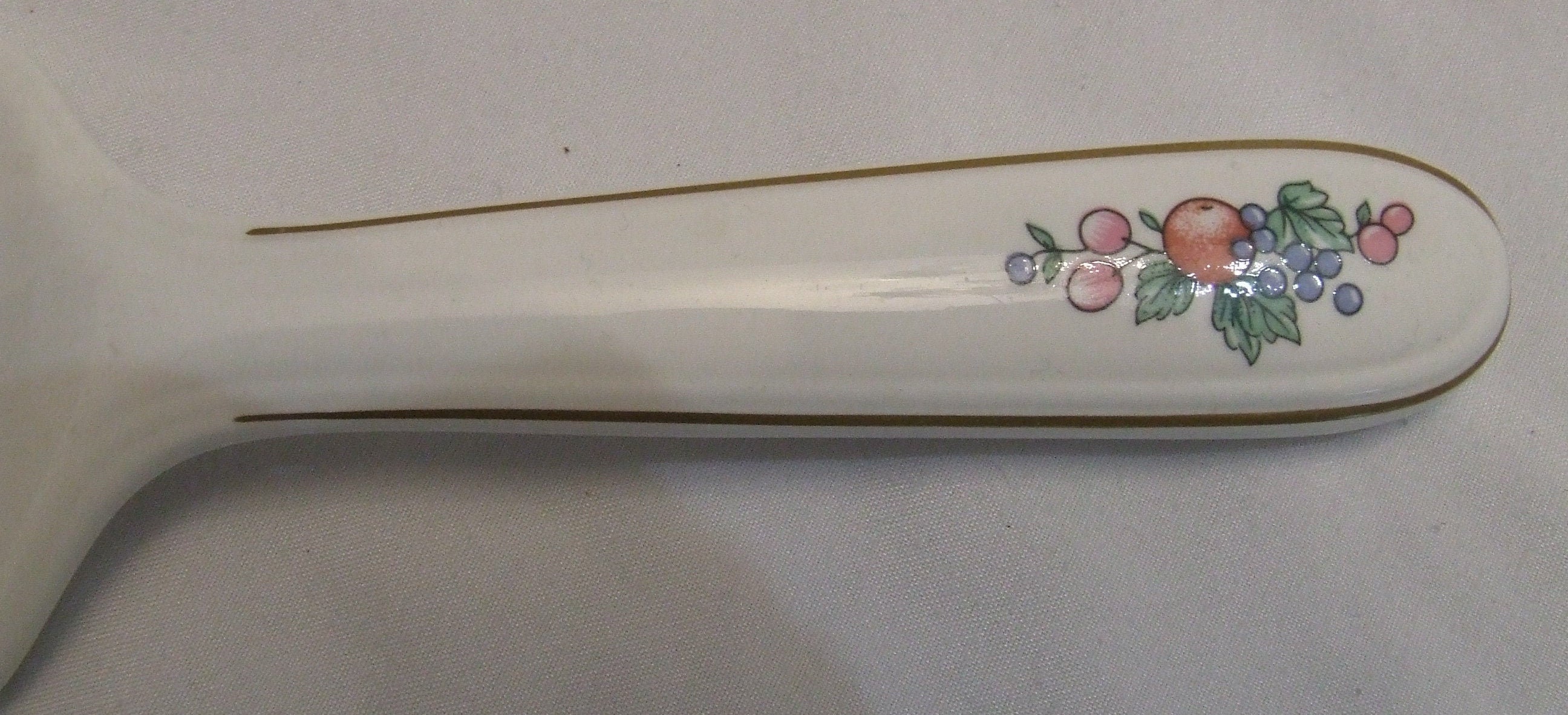 Vintage Ceramic Cake Plate With Ceramic Cake Server Fruit | Etsy