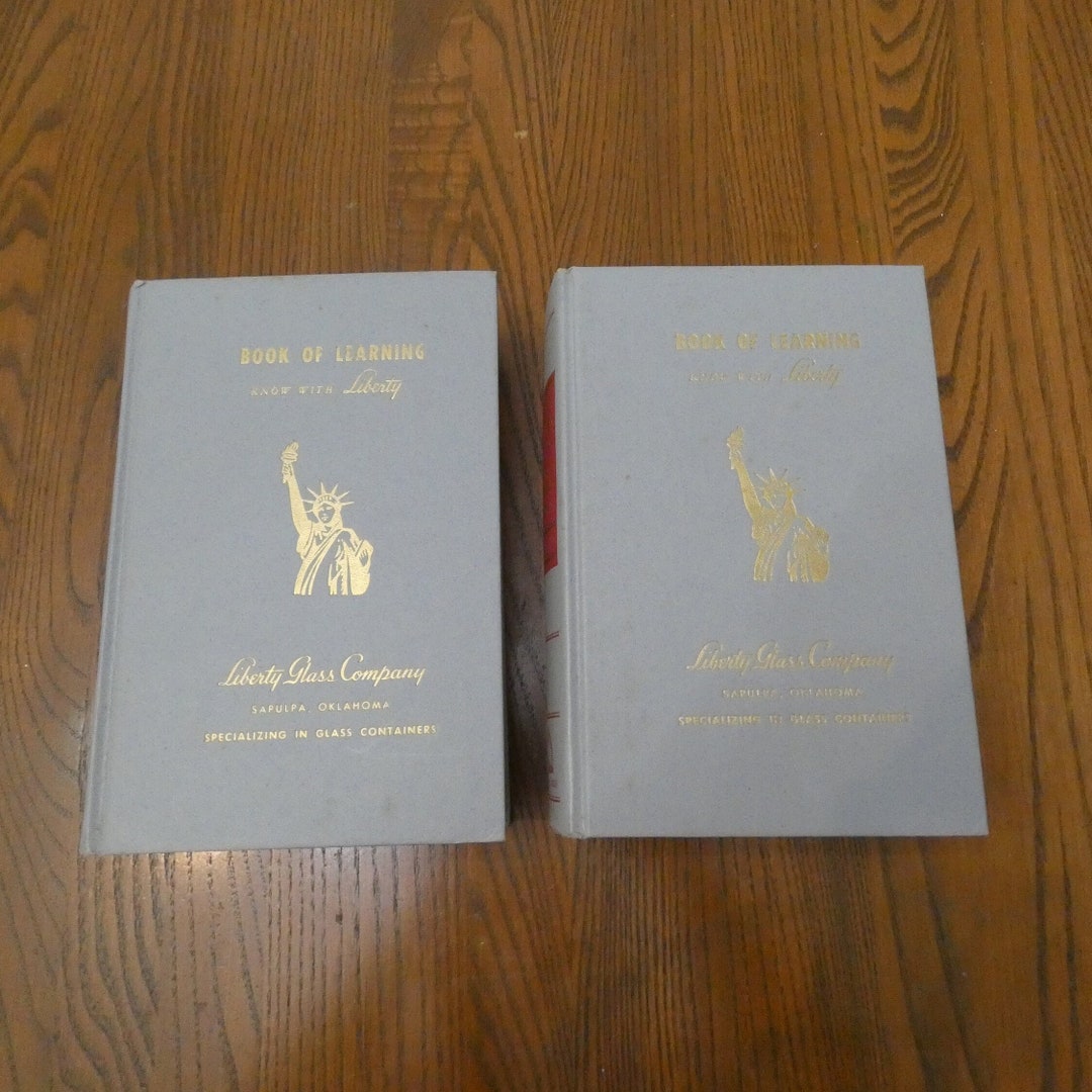 Vintage 1960 Columbia Viking Desk Encyclopedia Hardback Two Book Set by ...