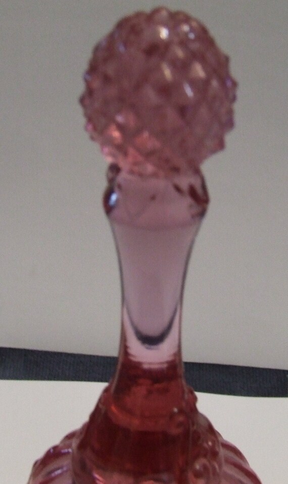 Home Décor Vintage Mauve Pink Glass Bell Bells Home & Living etna.com.pe