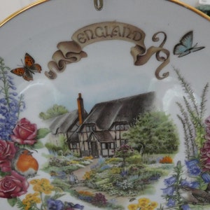 Vintage 1988 Reco Ceramic Plate, Garden of Beauty Pattern English ...