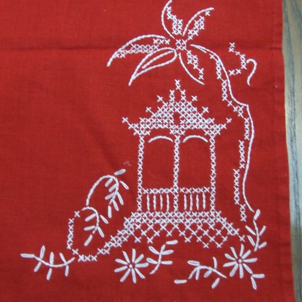Pagoda Embroidery Design - Etsy