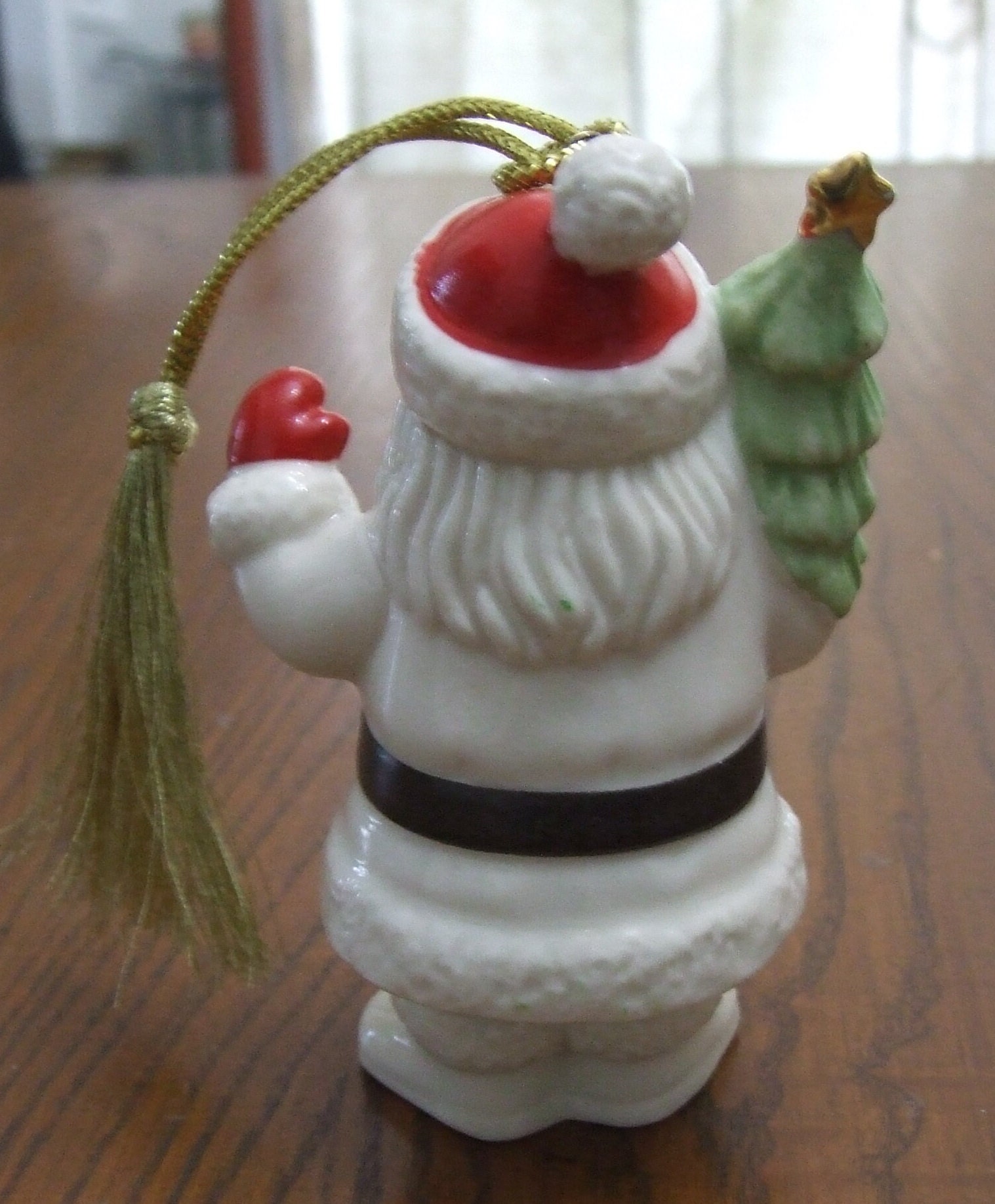 Vintage Lenox Ceramic Christmas Tree Ornament Santa Claus - Etsy