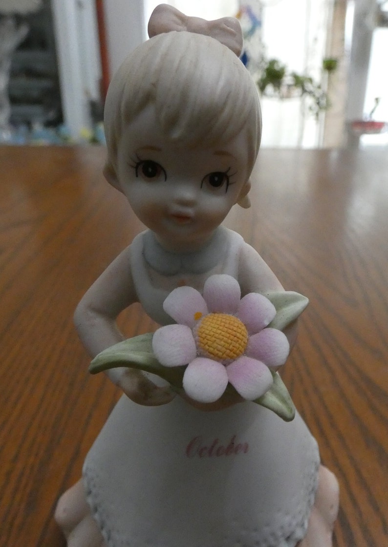 Vintage 1983 Ceramic Lefton the Christopher Collection October - Etsy