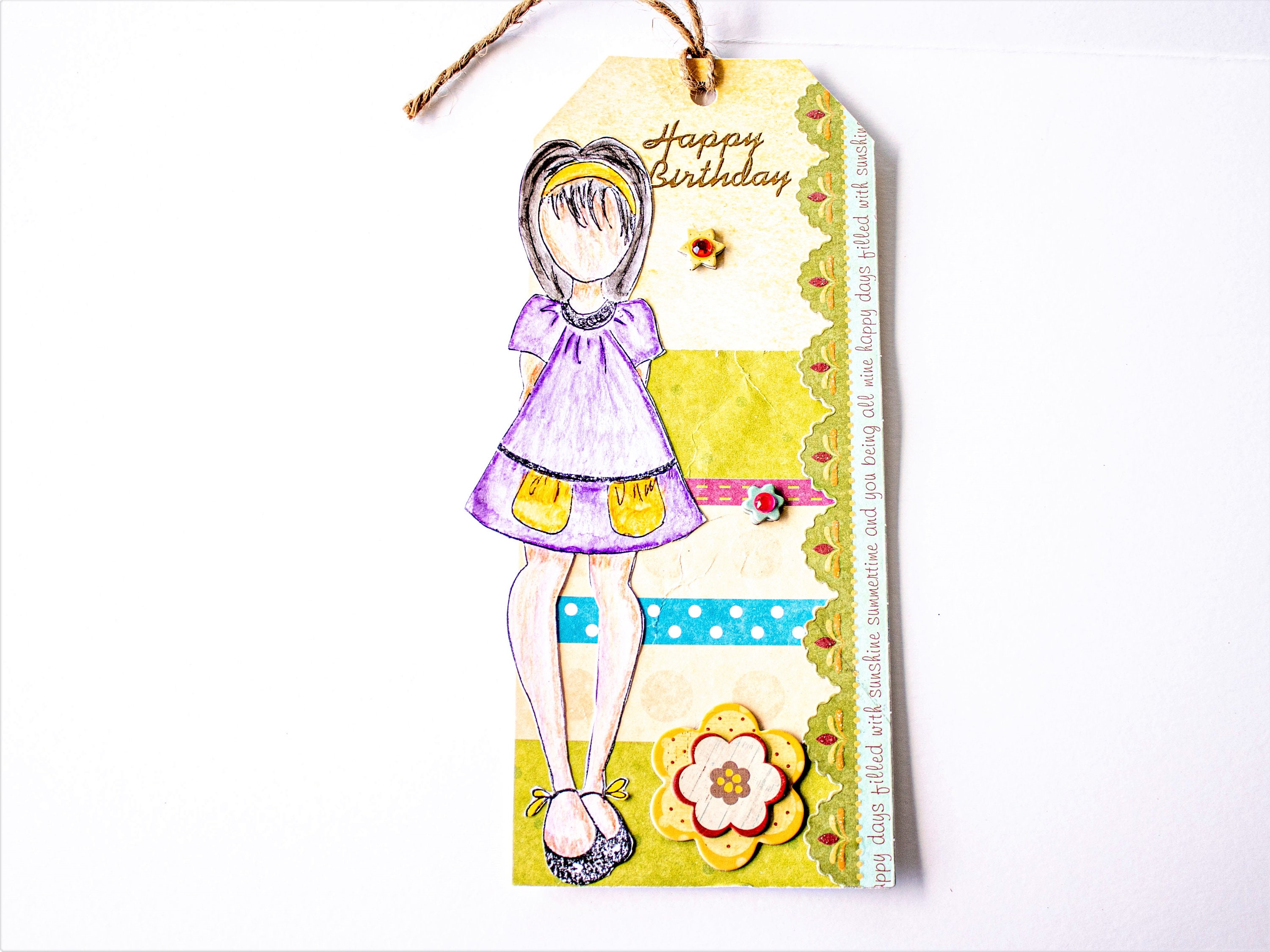 Birthday Girl Gift Tags Set of 3 - Etsy