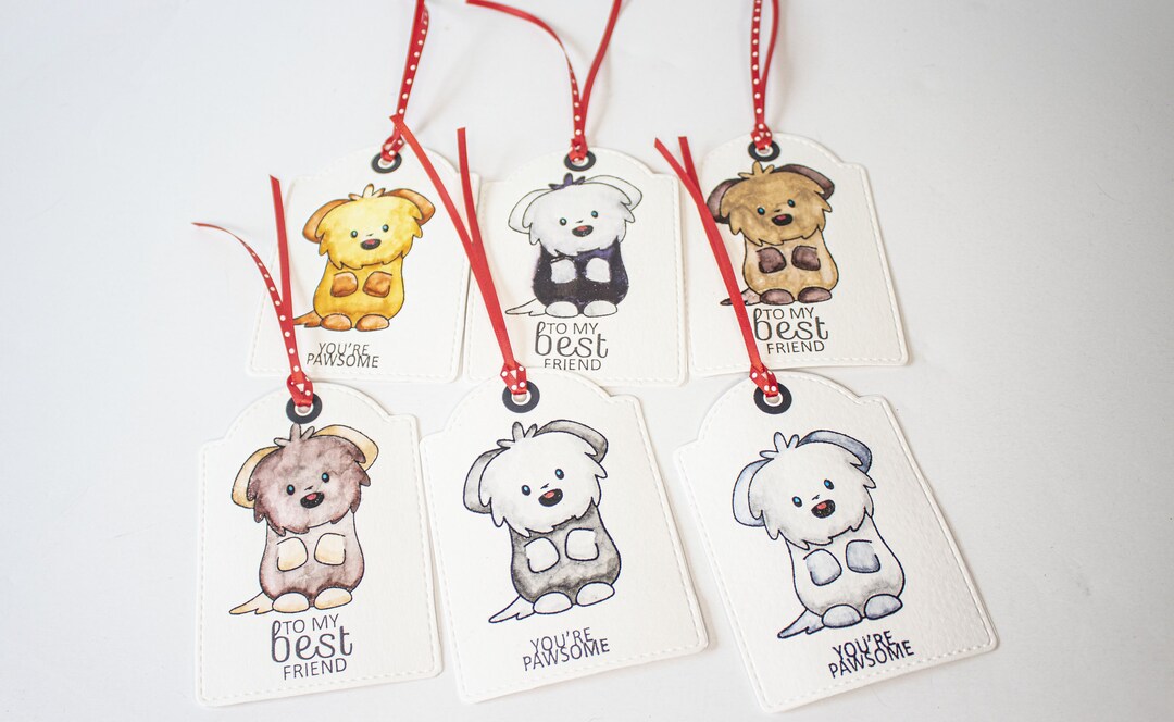 Watercolor Friendship Gift Tag Set of 6 - Etsy