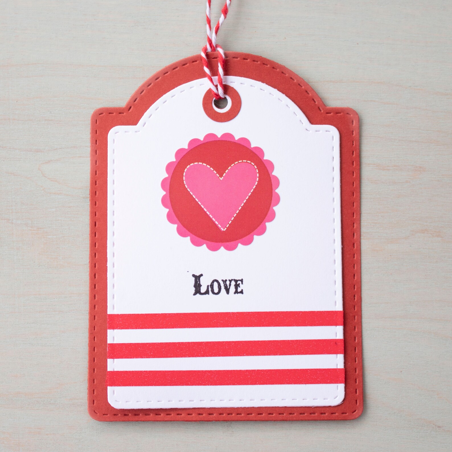 Love Heart Valentine Day Gift Tags Set of 4 - Etsy