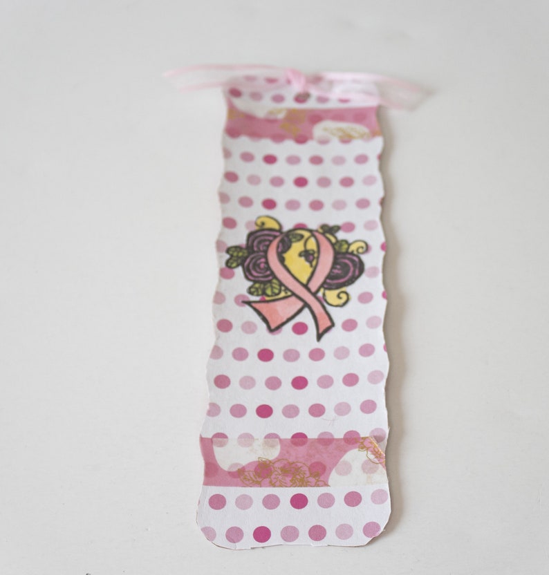 Breast Cancer Bookmarks Set of Five - Etsy