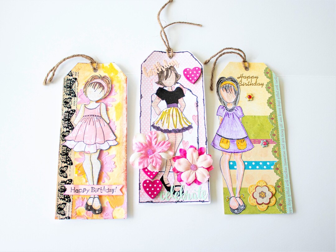 Birthday Girl Gift Tags Set of 3 - Etsy