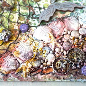 Under the Sea Mixed Media Canvas, Wall Art - Etsy