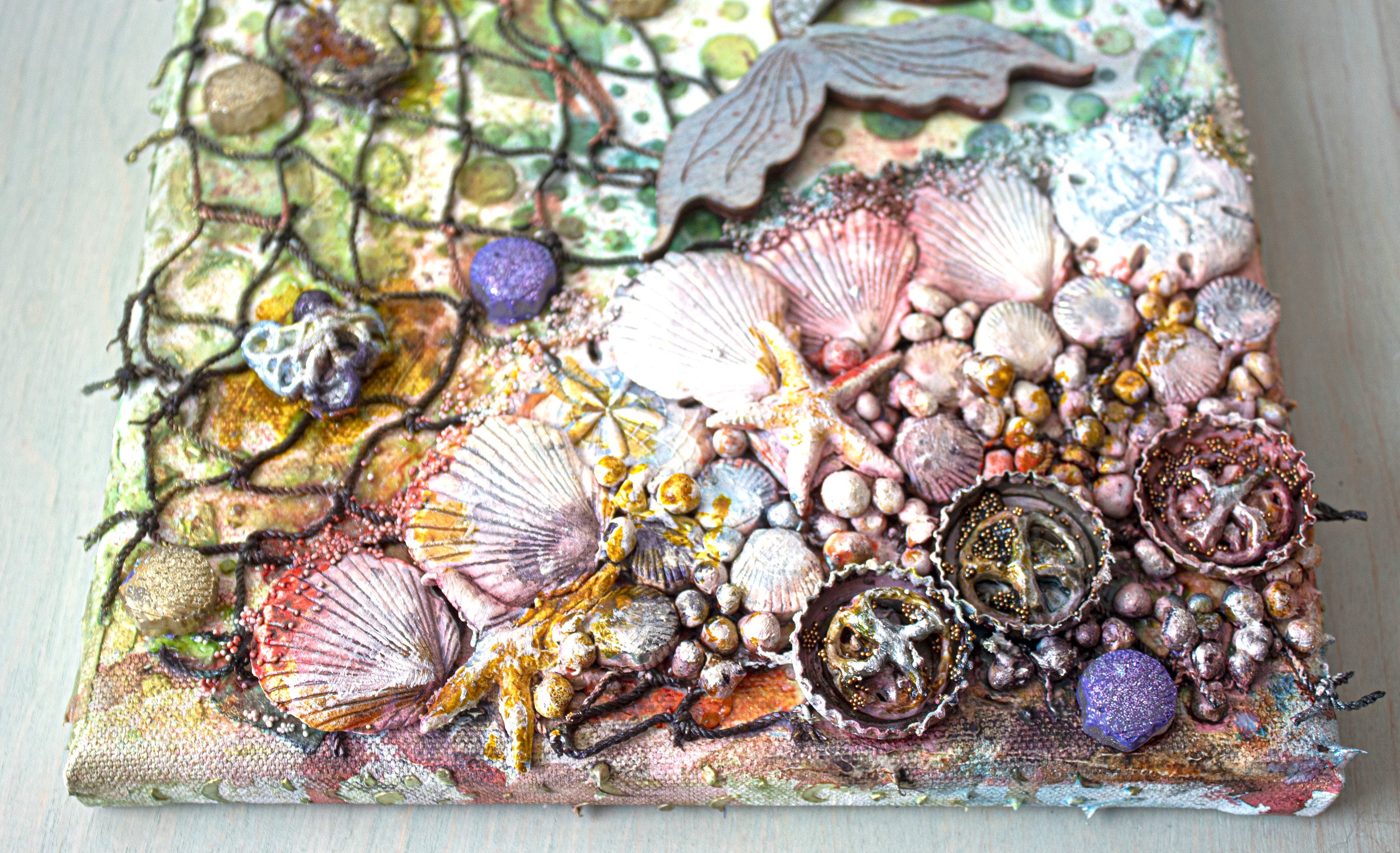 Under the Sea Mixed Media Canvas Wall Art - Etsy