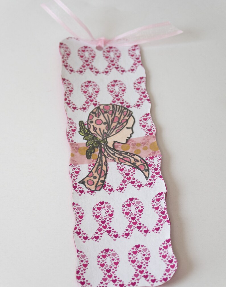 Breast Cancer Bookmarks Set of Five - Etsy