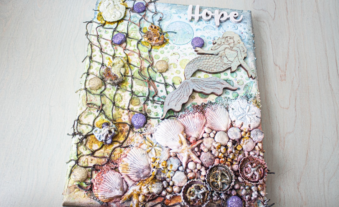 Under the Sea Mixed Media Canvas, Wall Art - Etsy