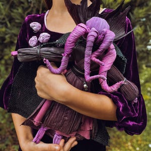 Mind Flayer/illithid Corn Husk Doll - Etsy