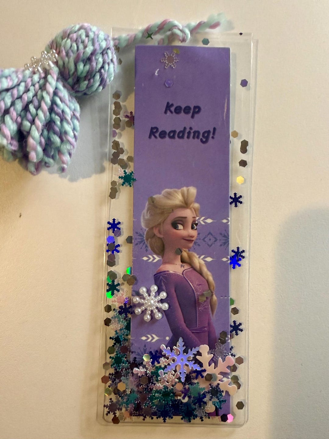 Elsa Frozen Disney Princess Glitter Shaker Bookmark , Frozen - Etsy