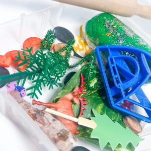 Camping Play Dough Kit, Camping Sensory Bin, Summer Play Dough, Camping ...