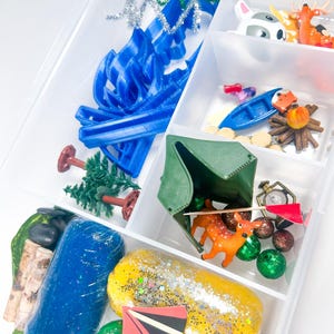 Camping Play Dough Kit, Camping Sensory Bin, Summer Play Dough, Camping ...