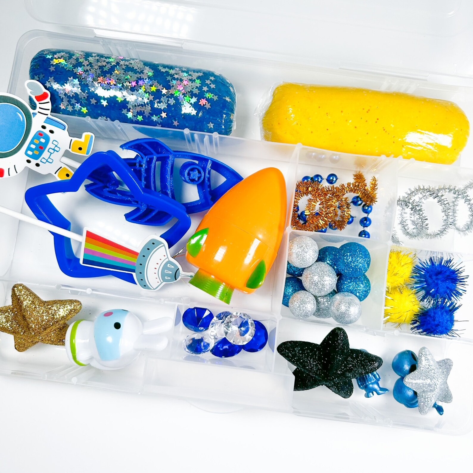 Outer Space Sensory Bin, Outer Space Play Dough, Outer Space Playdough Kit, Space Play Dough ...