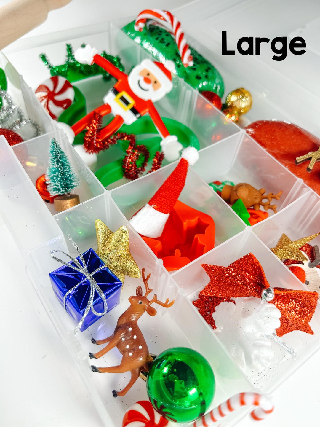 Christmas Play Dough Kit, Christmas Sensory Kit, Christmas Playdoh ...