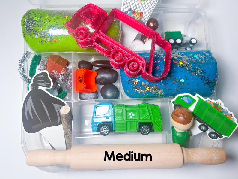 Garbage Truck Play Dough Kit, Trash Truck Play Dough Kit, Garbage Truck ...