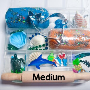 Ocean Play Dough Kit, Ocean Sensory Kit, Ocean Playdoh, Shark Play ...