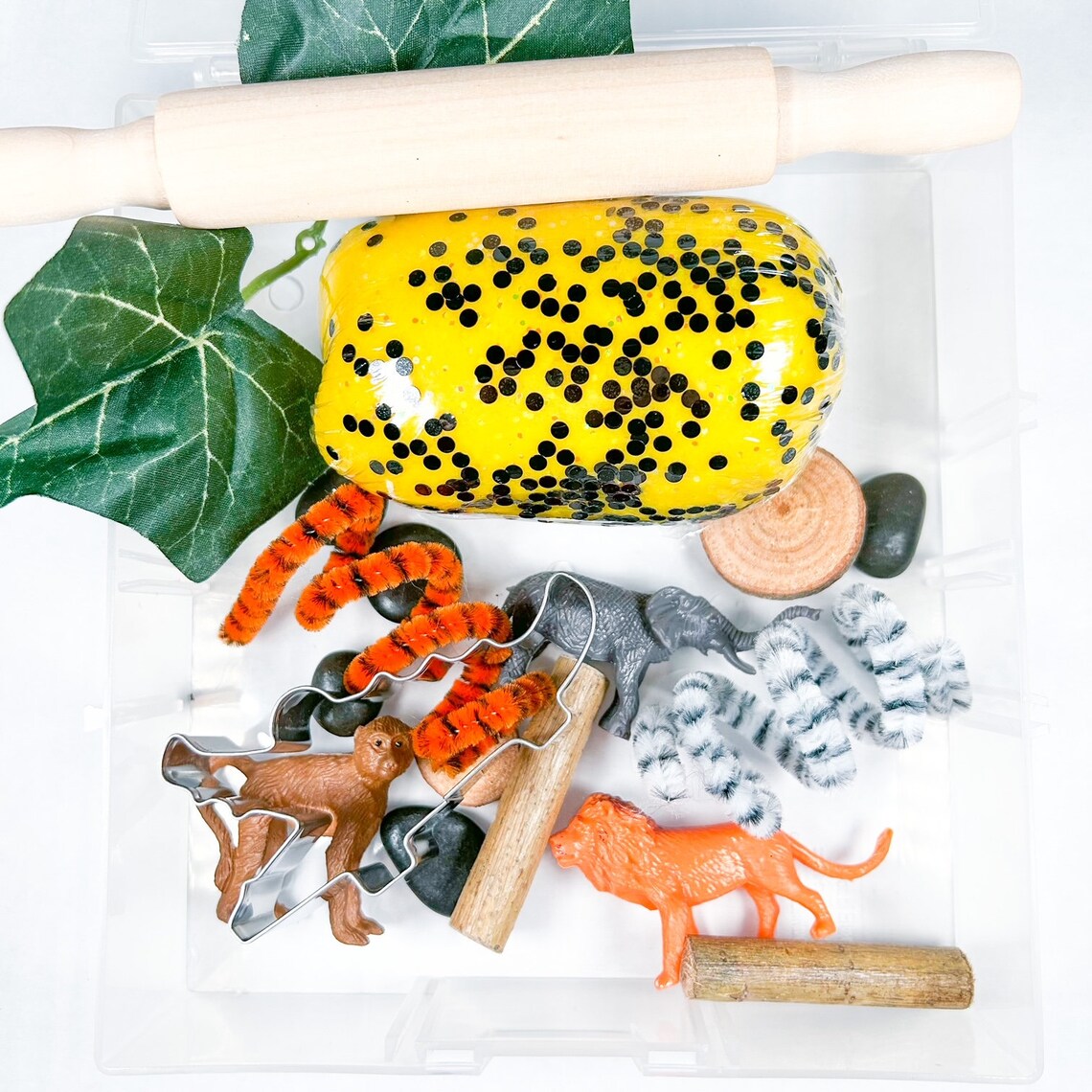 Zoo Play Dough Kit Zoo Sensory Kit Jungle Play Dough Kit - Etsy