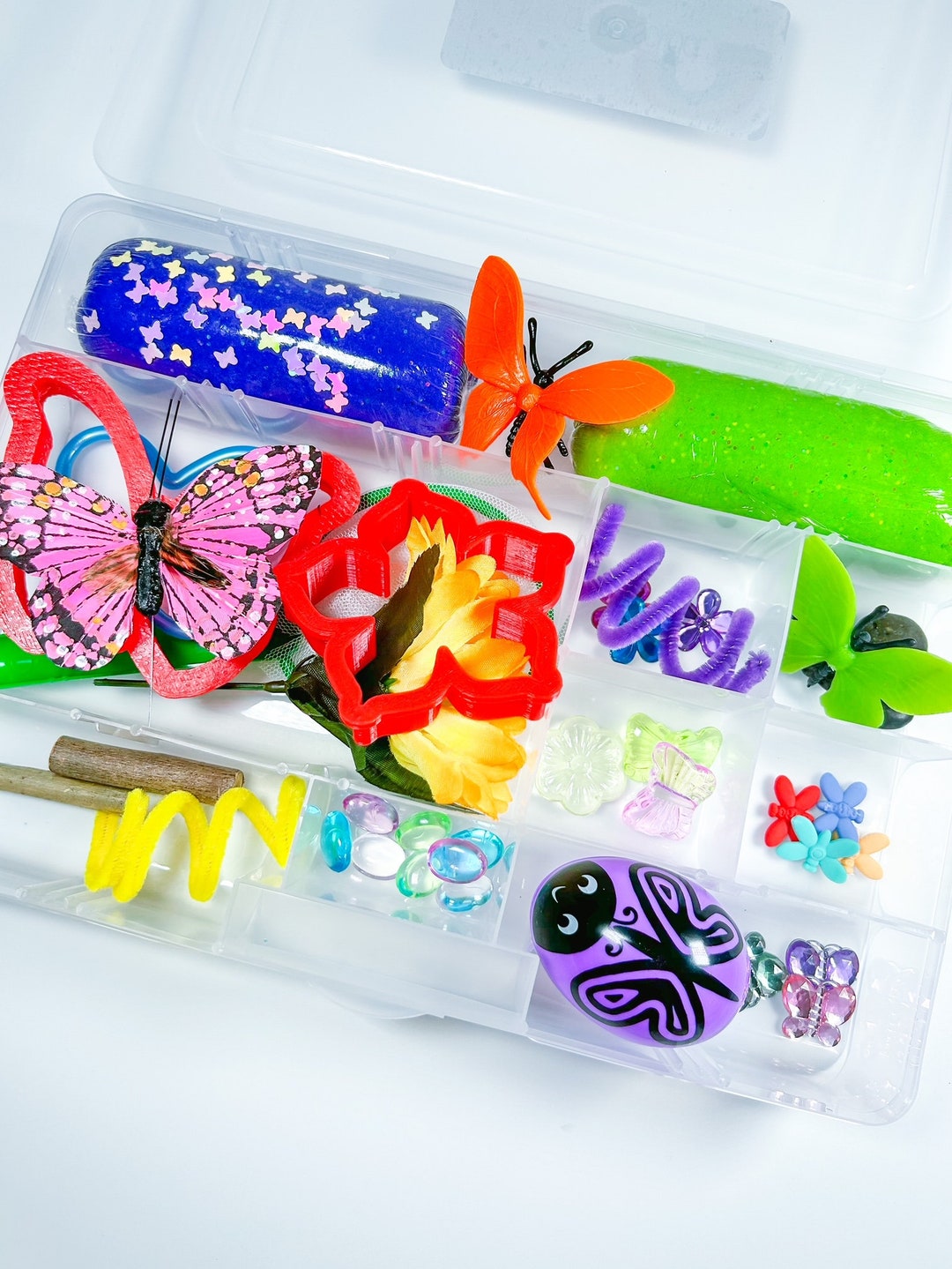 Butterfly Play Dough Kit, Butterfly Sensory Kit, Butterfly Play Dough ...