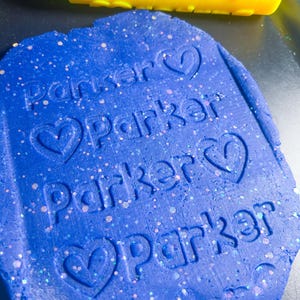Mini Play Dough + Custom Name Roller, Play Dough Kit, Dough on the Go ...