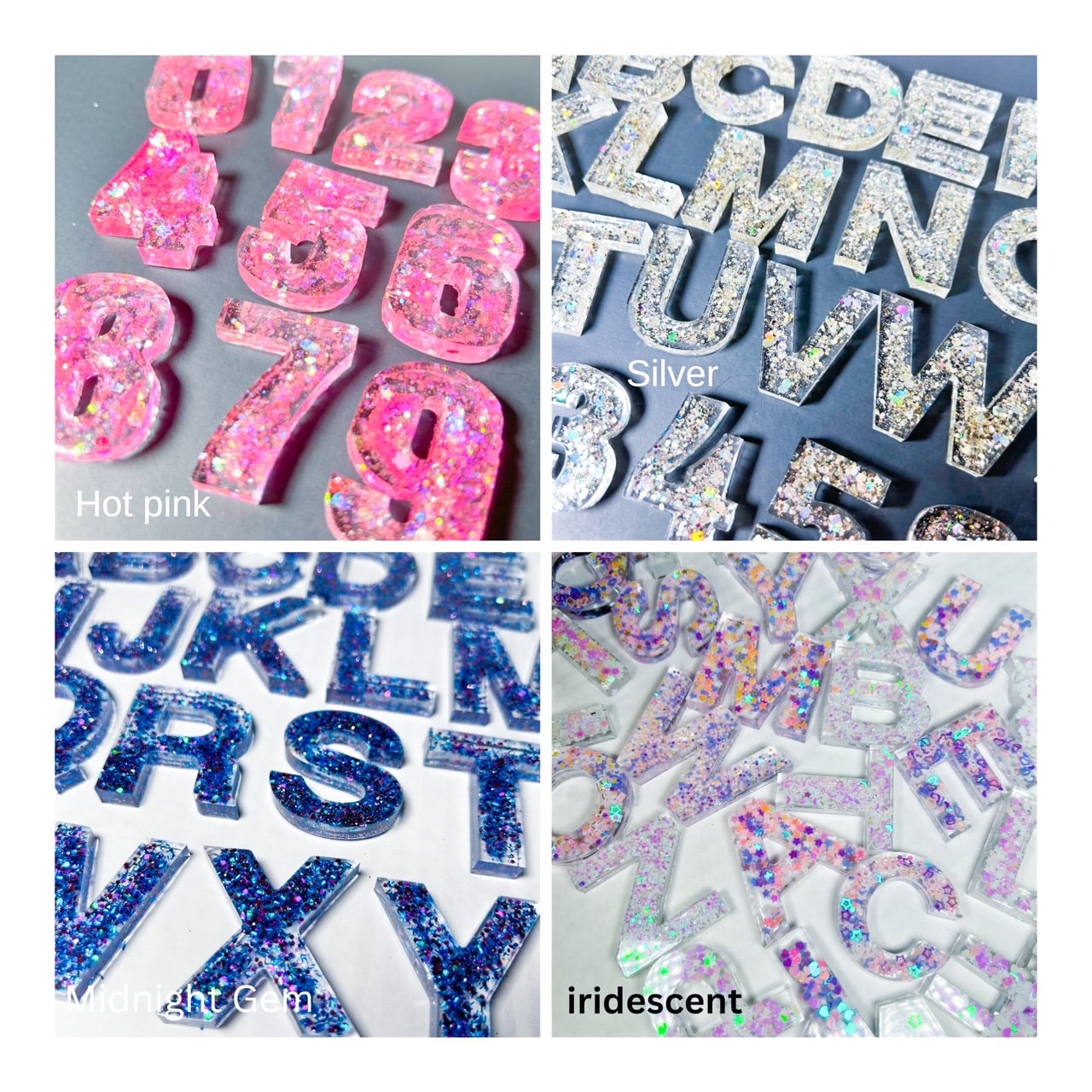 Resin Alphabet Letters, Resin Letters, Resin Numbers, Alphabet Letters ...