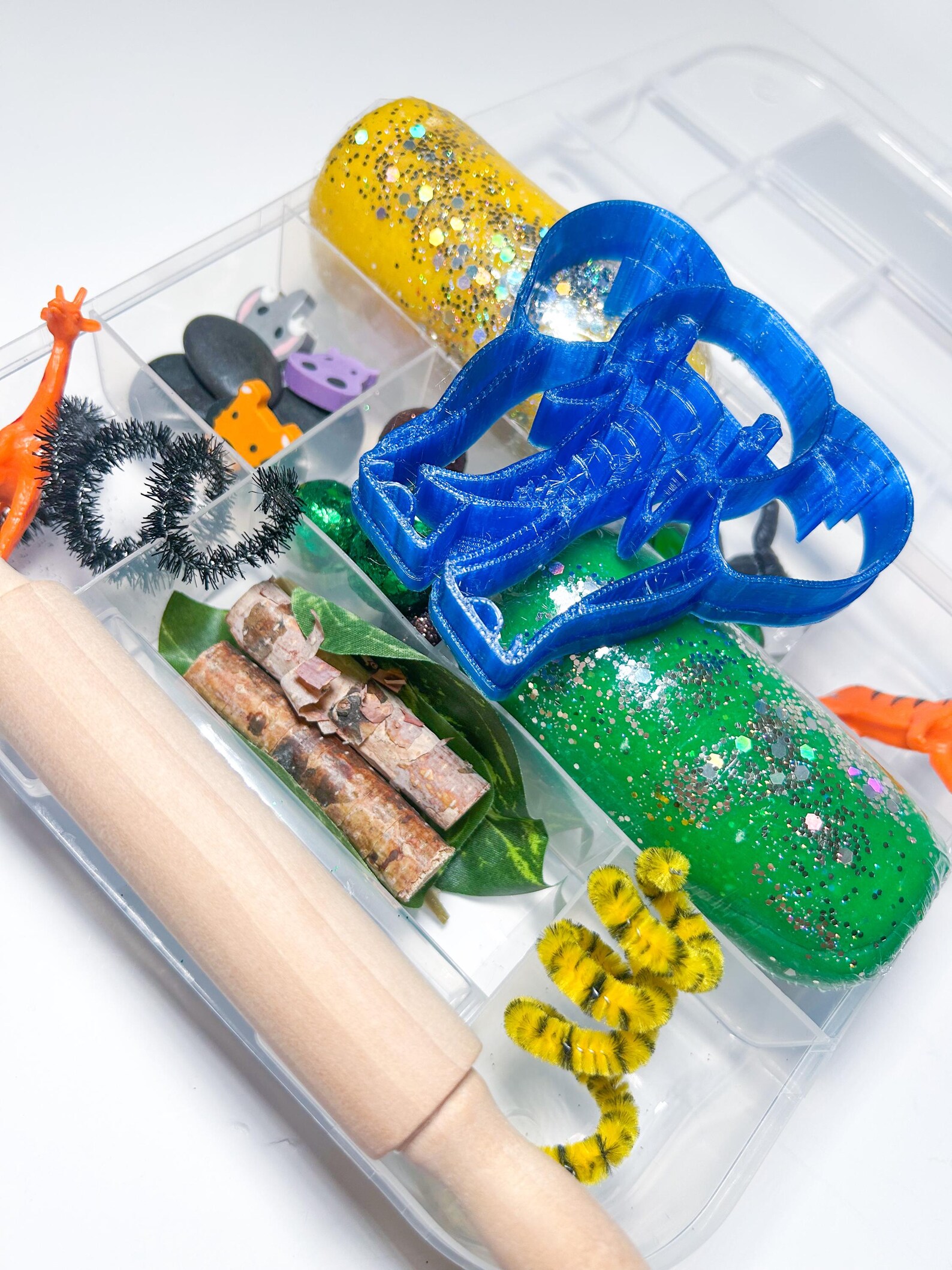 Zoo Play Dough Kit, Zoo Sensory Kit, Jungle Play Dough Kit, Jungle ...