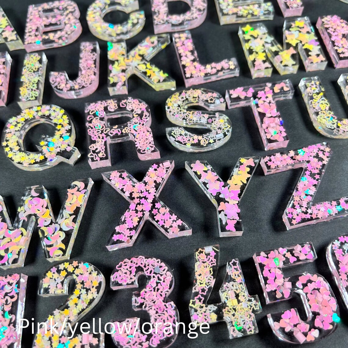 Resin Alphabet Letters, Resin Letters, Resin Numbers, Alphabet Letters ...