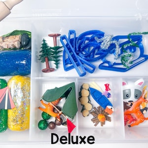Camping Play Dough Kit, Camping Sensory Bin, Summer Play Dough, Camping ...
