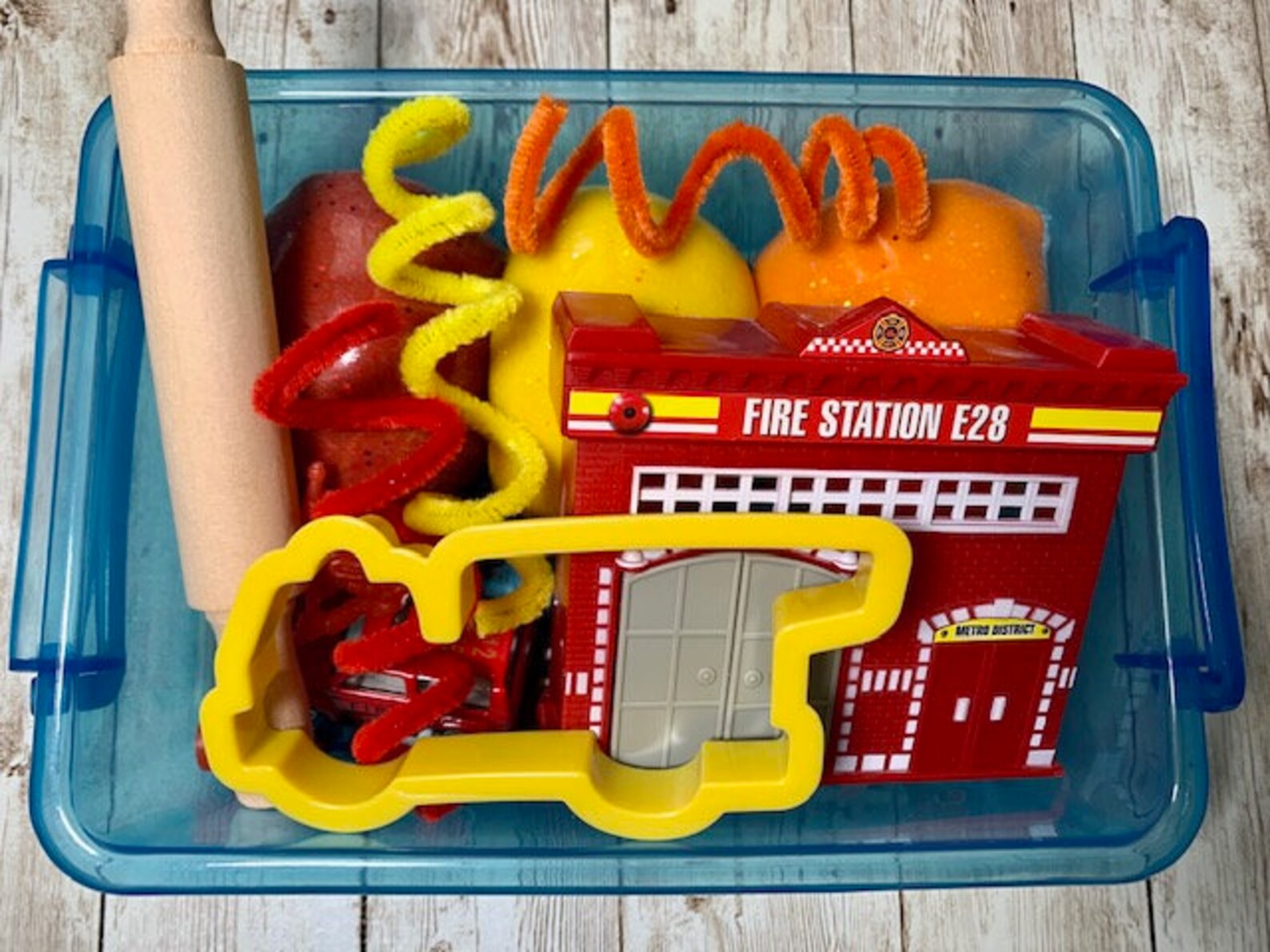 Firefighter Play Dough Firefighter Sensory Firefighter Play - Etsy