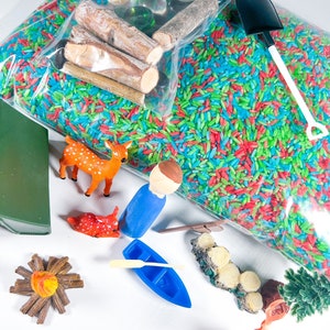Camping Sensory Bin, Camping Themed Sensory, Camping Sensory Play ...