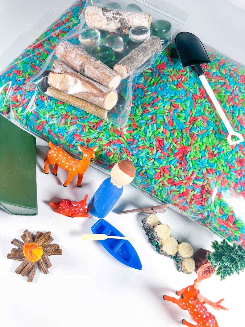 Camping Sensory Bin, Camping Themed Sensory, Camping Sensory Play ...