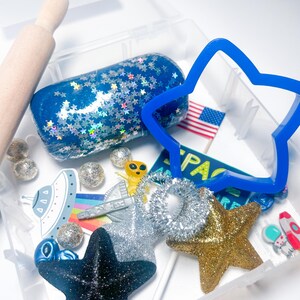 Outer Space Sensory Bin, Outer Space Play Dough, Outer Space Playdough ...
