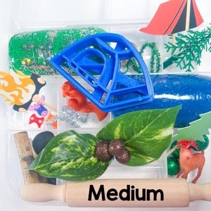 Camping Play Dough Kit, Camping Sensory Bin, Summer Play Dough, Camping ...