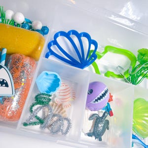 Ocean Play Dough Kit, Ocean Sensory Kit, Ocean Playdoh, Shark Play ...