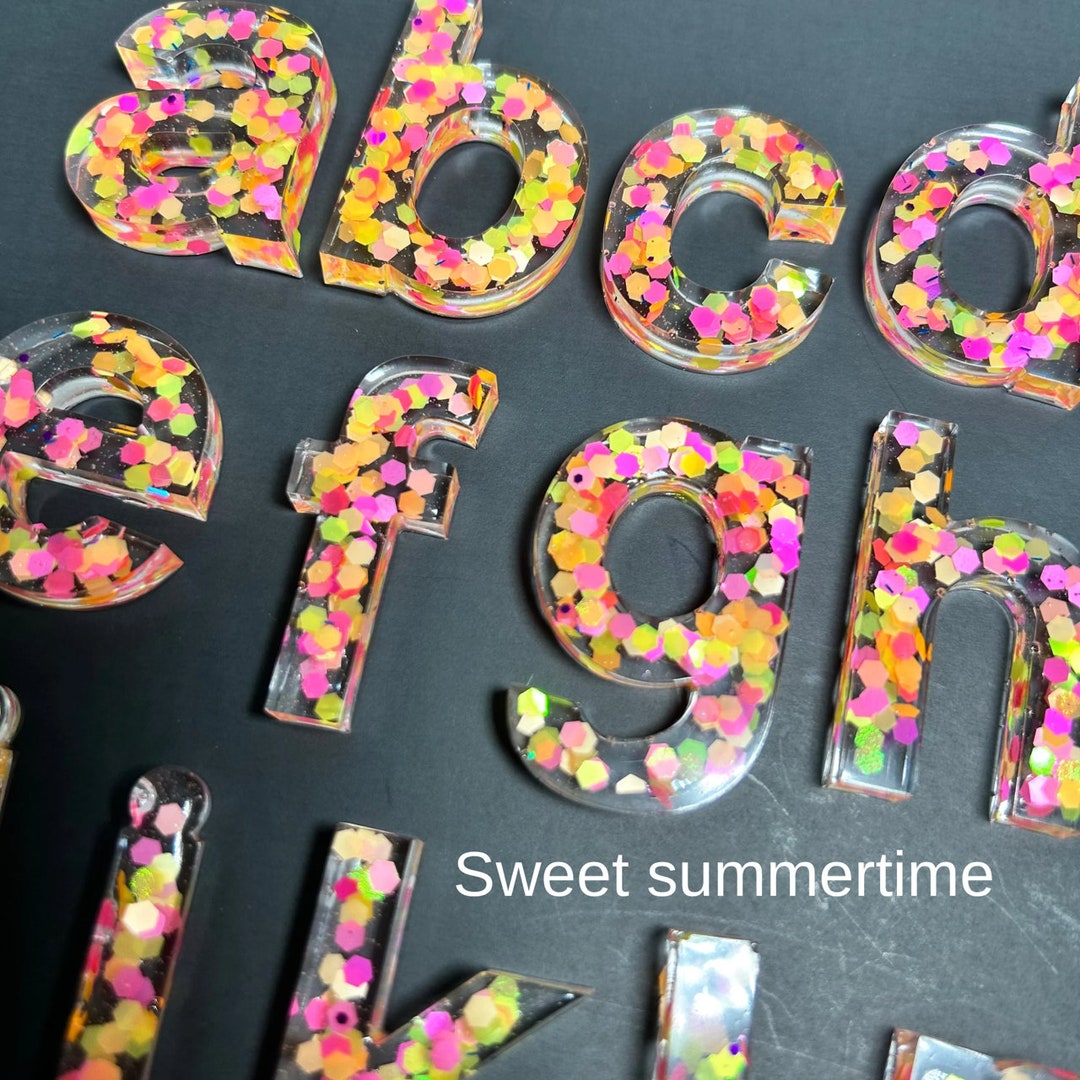 Resin Alphabet Letters, Resin Letters, Resin Numbers, Alphabet Letters ...