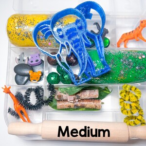 Zoo Play Dough Kit, Zoo Sensory Kit, Jungle Play Dough Kit, Jungle ...